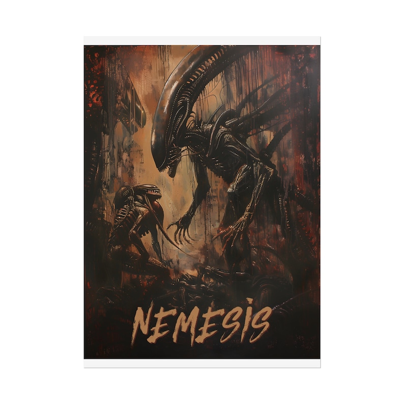 Nemesis Board Game Poster, Aliens Xenomorph Scifi Lockdown Ripley ...