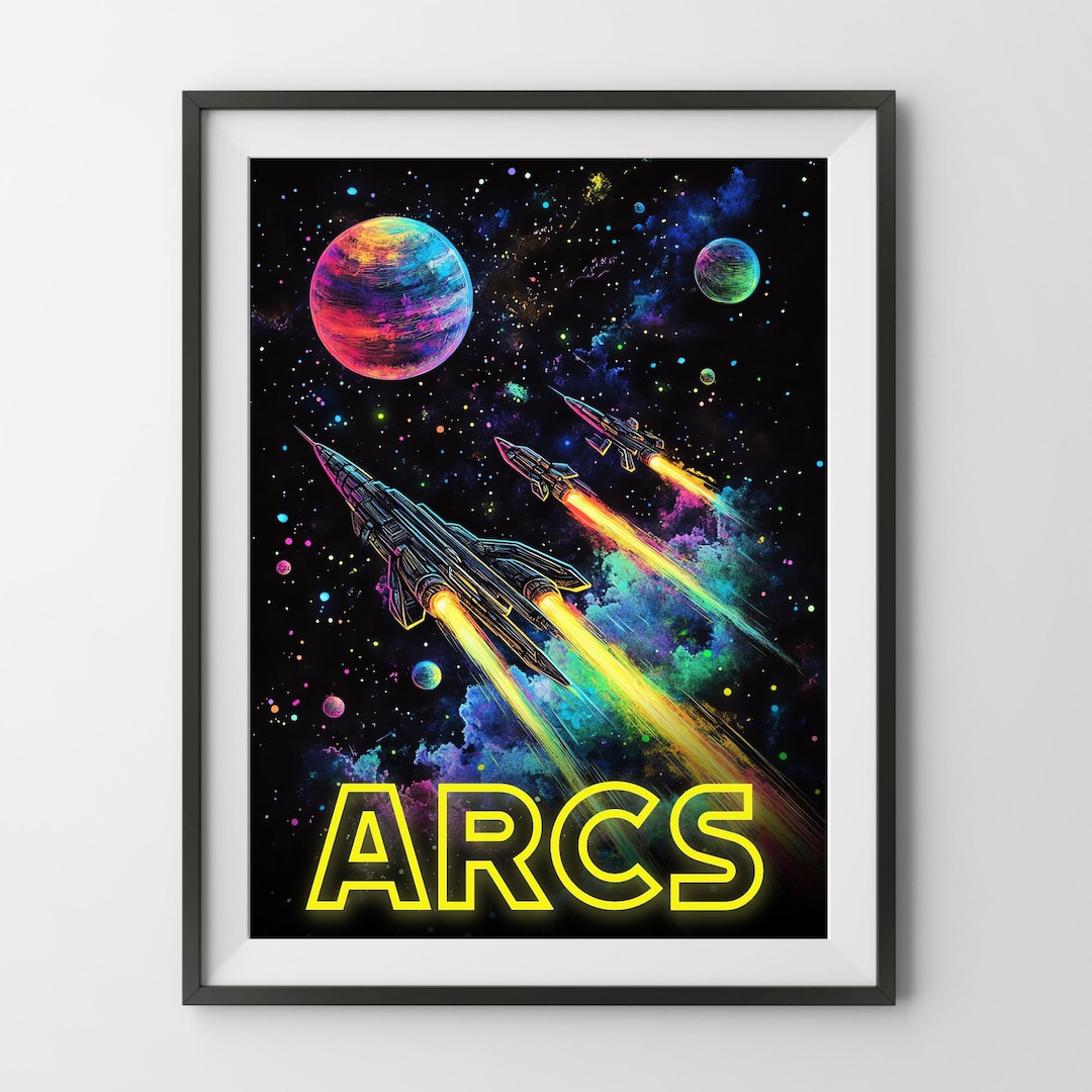 Arcs Board Game Poster, Science Fiction Scifi Strategy Print Gift for ...