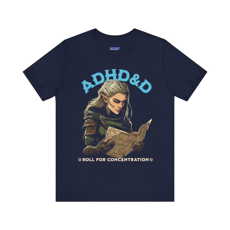 DND Funny Shirt, ADHD Attention Deficit Disorder Dungeons and Dragons D ...