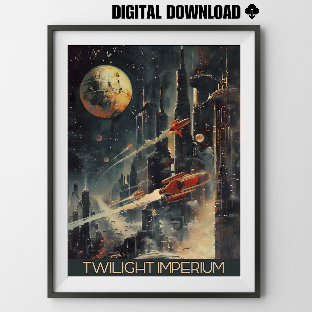Twilight Imperium Digital Board Game Poster, Science Fiction 4x Space ...