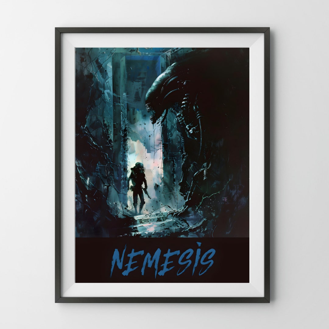 Nemesis Board Game Poster, Aliens Xenomorph Scifi Lockdown Ripley ...