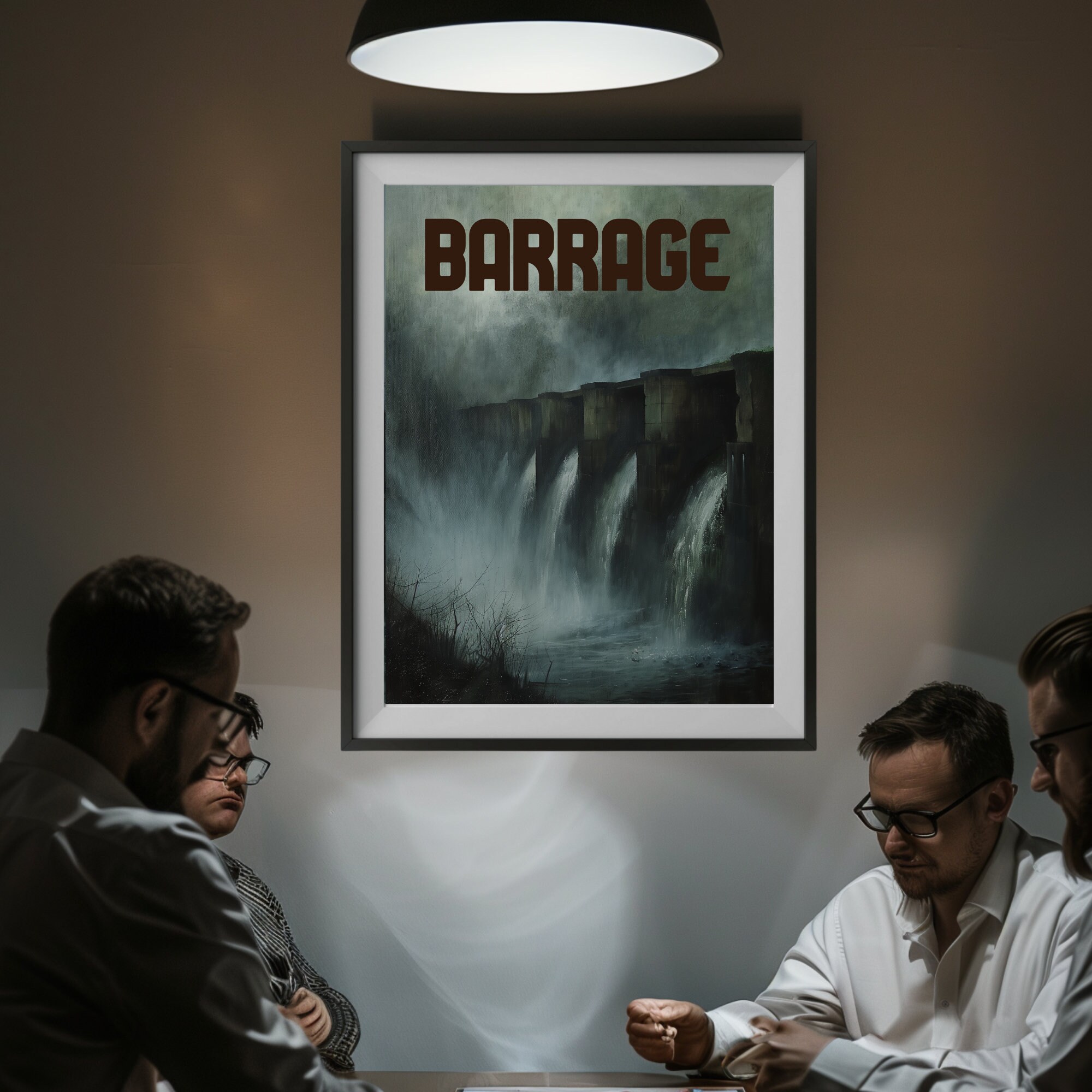 Barrage Board Game Poster, Dam Top Classic Euro Strategy Board Game ...