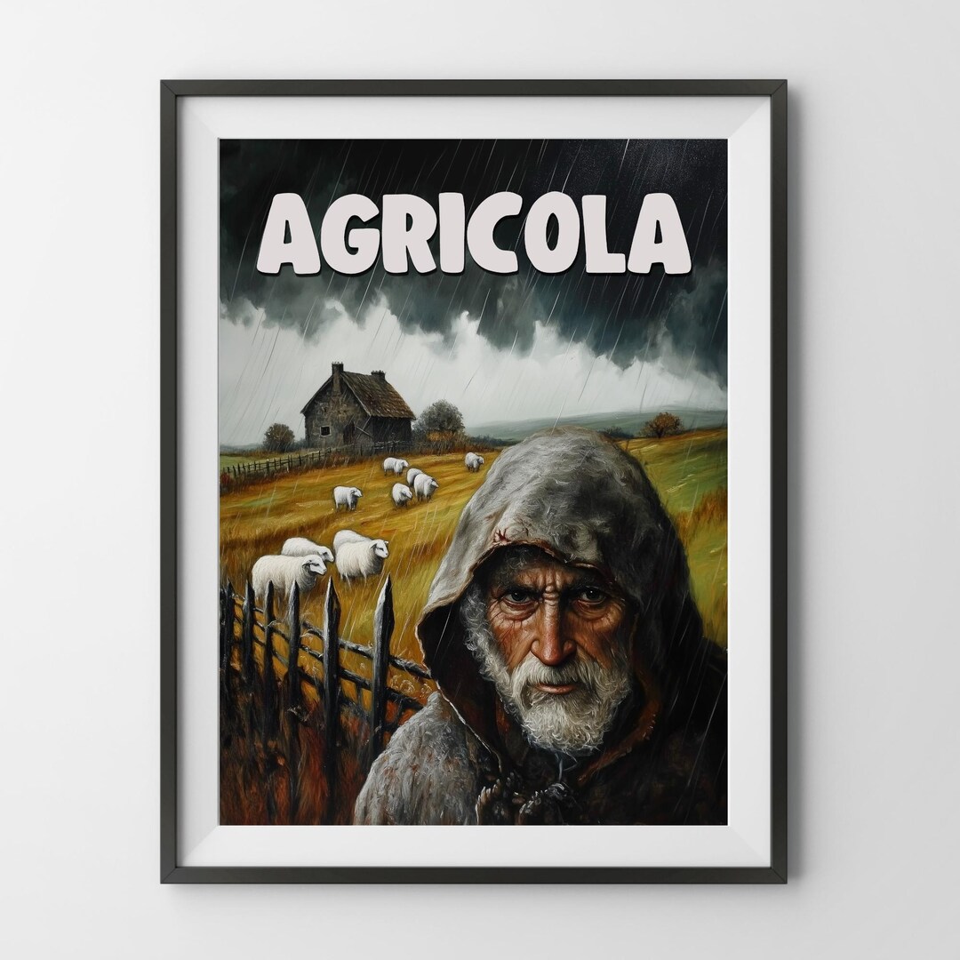 Agricola Board Game Poster, Farming Sheep Uwe Rosenberg Painting Poster ...