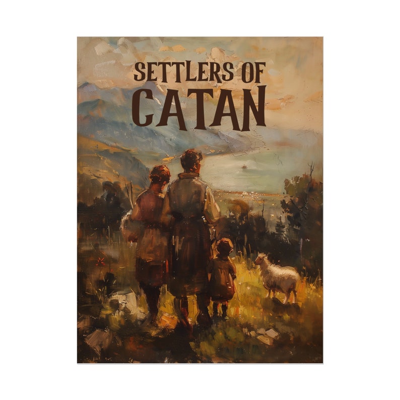 Settlers of Catan Board Game Poster, Family Board Game Top Classic Euro ...