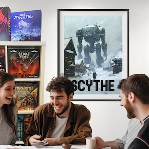 Scythe Board Game Poster, Winter Mech Robots 1920s Eastern Europe ...