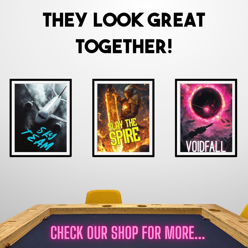 Slay the Spire Game Poster, Fantasy Strategy Print Gift for Board Gamer ...