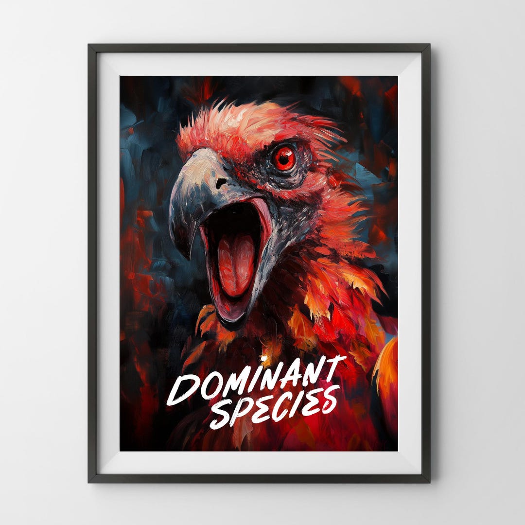 Dominant Species Board Game Poster, Extinction Dodo Evolution Painting ...