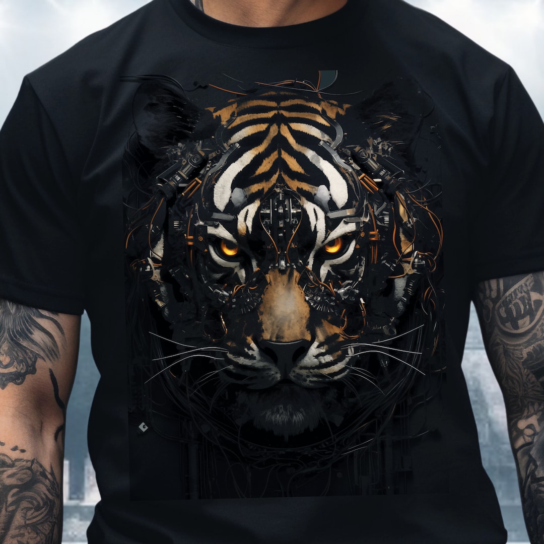 Cybergoth Robot Tiger, Dystopian Cyberpunk Cybergothic Cyber Goth ...