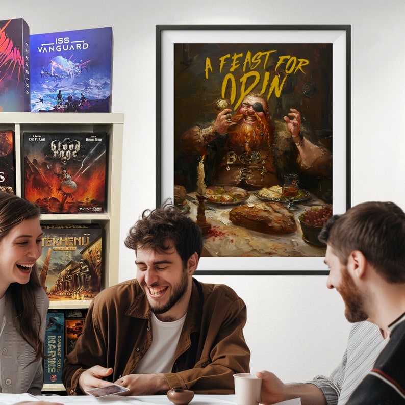 Feast for Odin Board Game Poster, Rosenberg Viking Warriors Polyomino ...