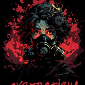 Cyberpunk Gas Mask Geisha Shirt, Cyberpunk 2077 Cyberpunk Shirt ...