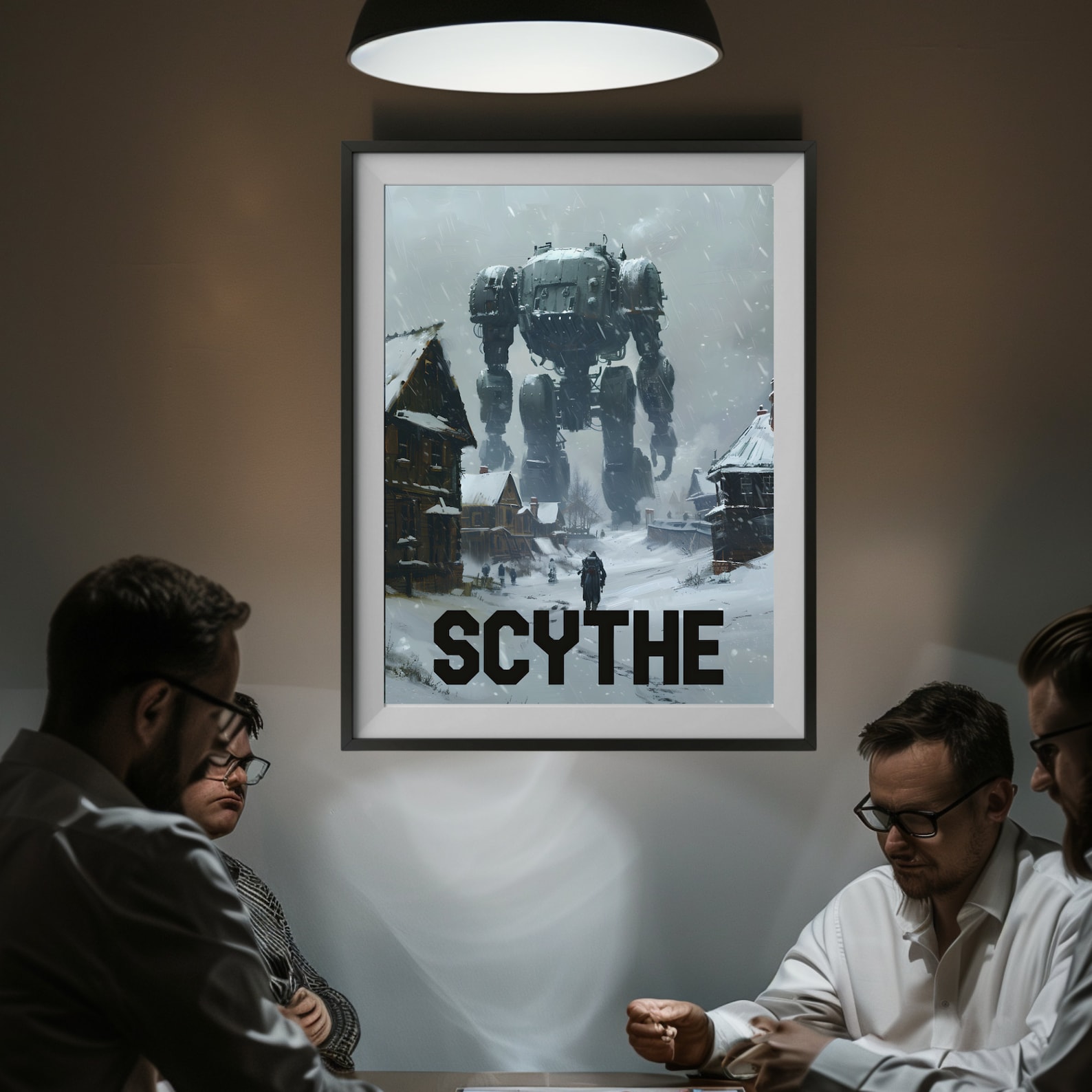 Scythe Board Game Poster, Winter Mech Robots 1920s Eastern Europe ...