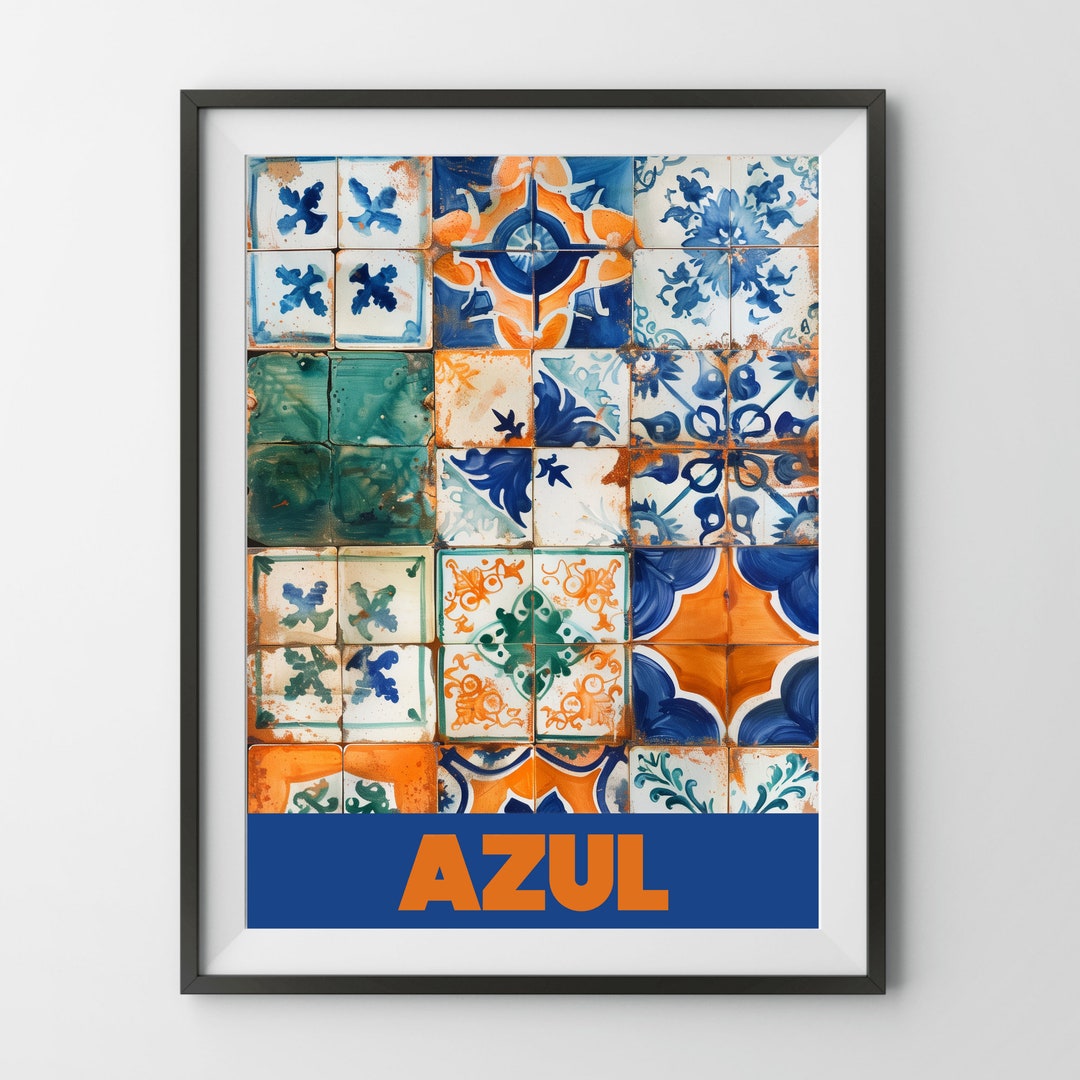 Azul Board Game Poster, Top Family Classic Board Game Portugese Tile ...