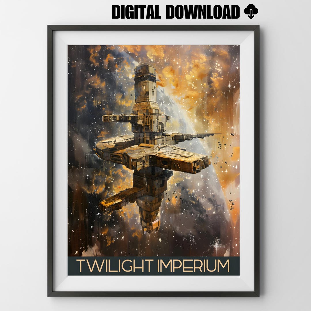 Twilight Imperium Digital Board Game Poster, Scifi City 4x Space ...
