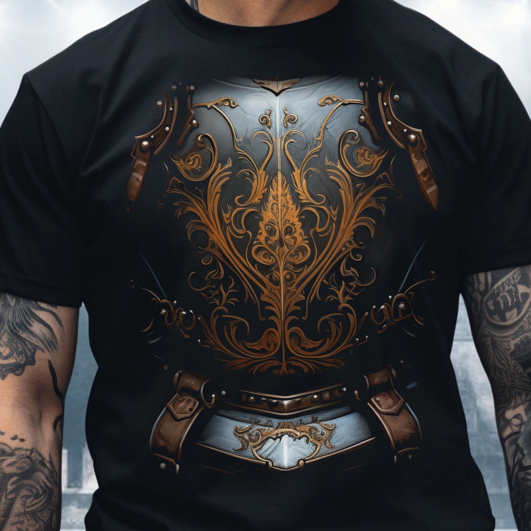 Fantasy Knight Armour Shirt, DND DM Tolkein LOTR Lord of the Rings D&D ...