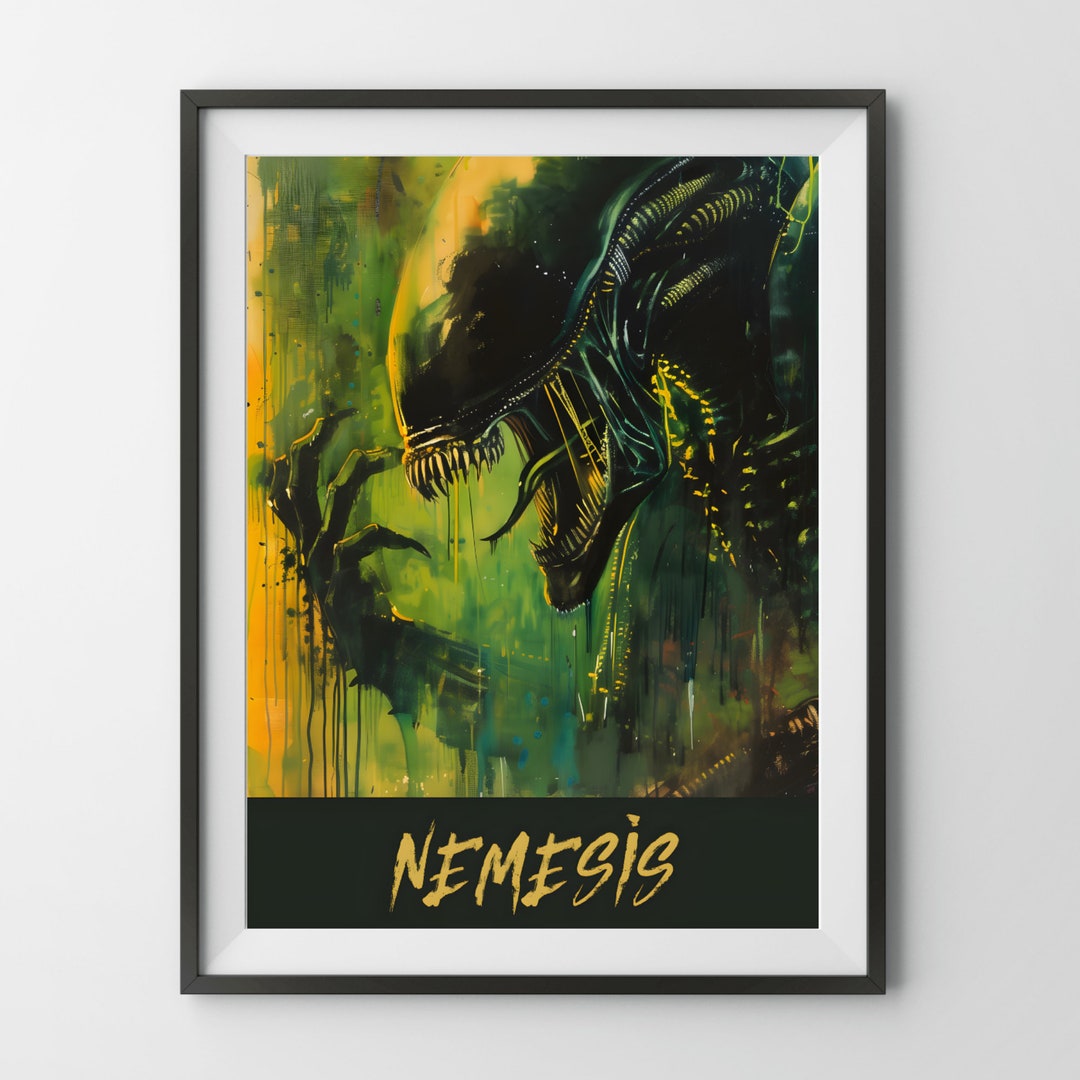 Nemesis Board Game Poster, Aliens Xenomorph Scifi Lockdown Ripley ...