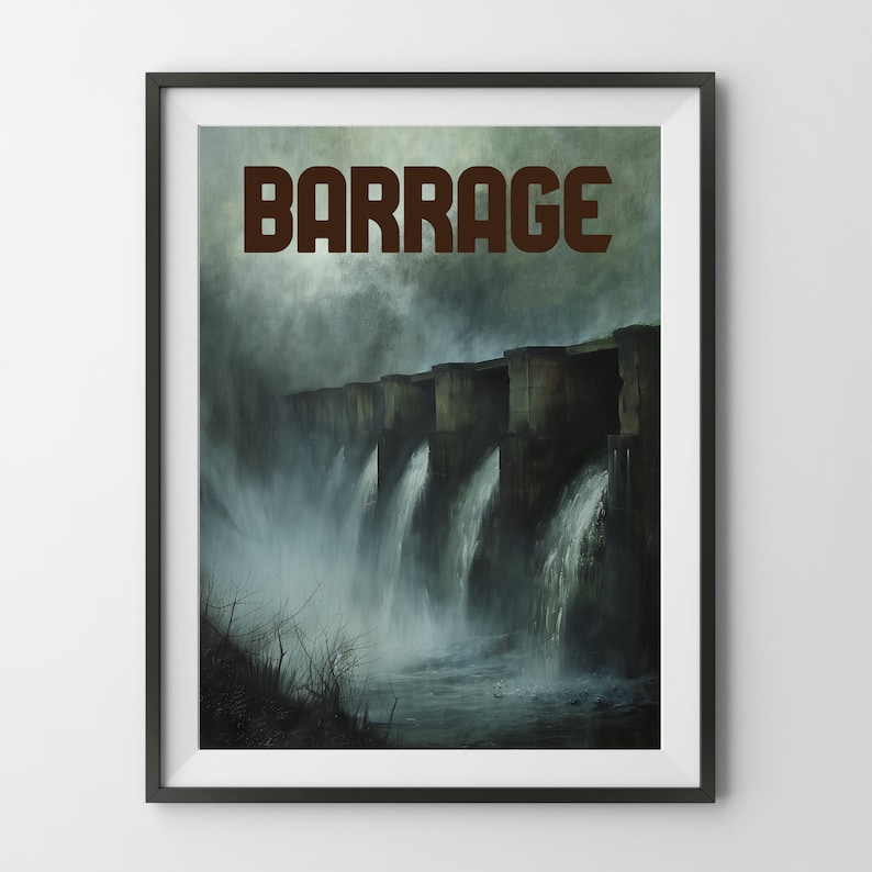 Barrage Board Game Poster, Dam Top Classic Euro Strategy Board Game ...