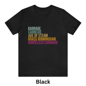 Industrial Revolution Board Game Shirt, Barrage, Carnegie, Age of Steam ...