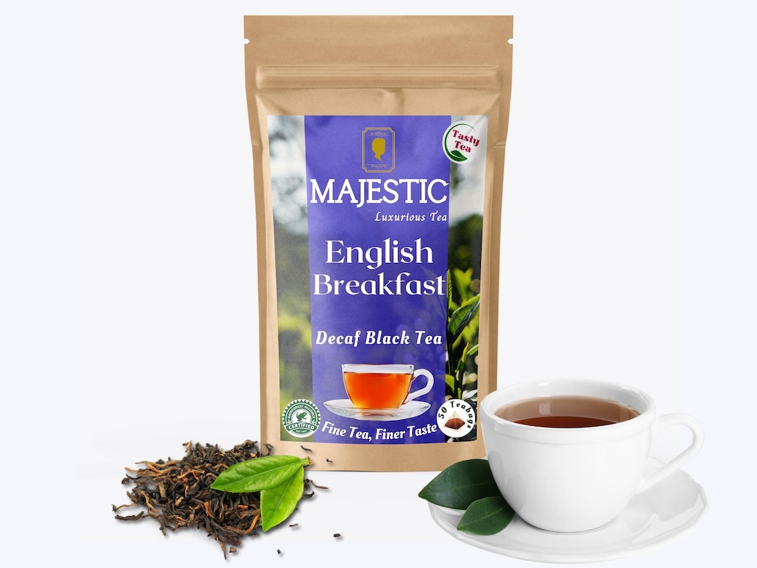 DECAF ENGLISH BREAKFAST| Majestic Tea| Black Tea| Organic| Chemicals ...