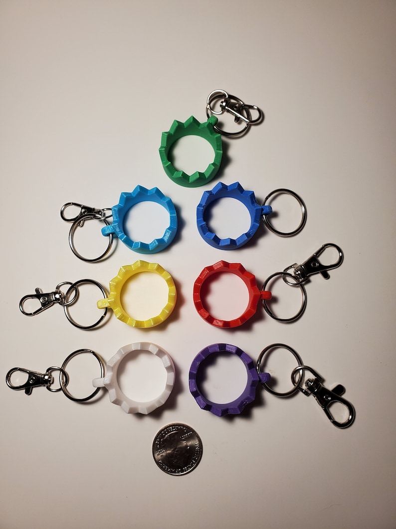 3D Printed Mini Old School Runescape OSRS Party Hat Keychain Nostalgic ...