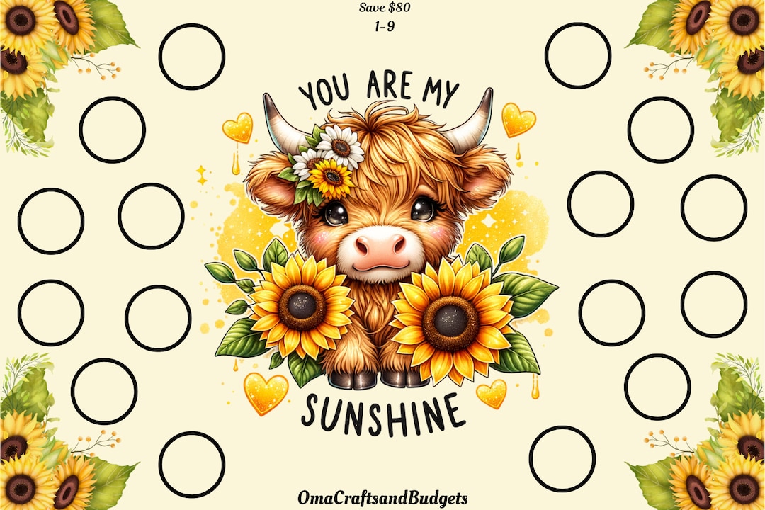 Highland Cow You Are My Sunshine Scratch Off - Etsy