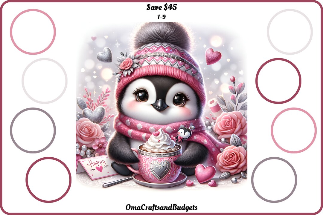 Penguin Hot Chocolate Savings Challenge - Etsy