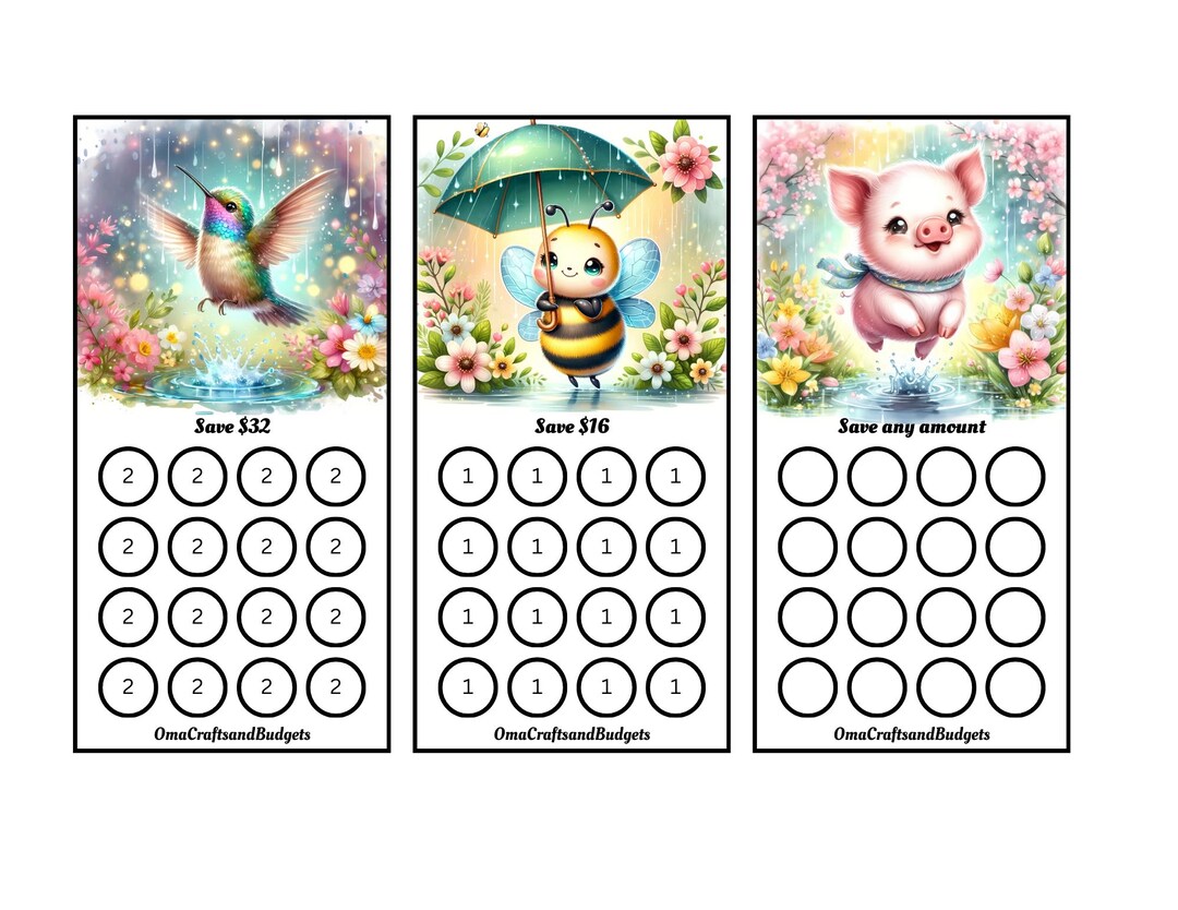 Rainy Day Friends Mini Challenges - Etsy