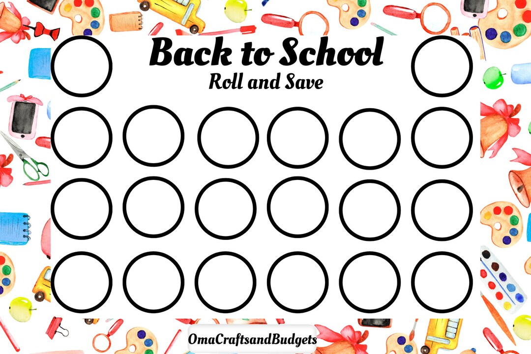 Back to School Roll and Save - Etsy