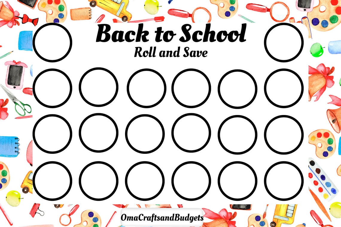 Back to School Roll and Save - Etsy