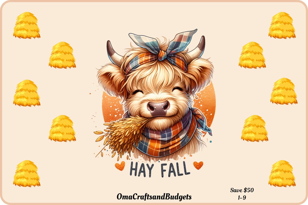 Highland Cow Hay Fall - Etsy