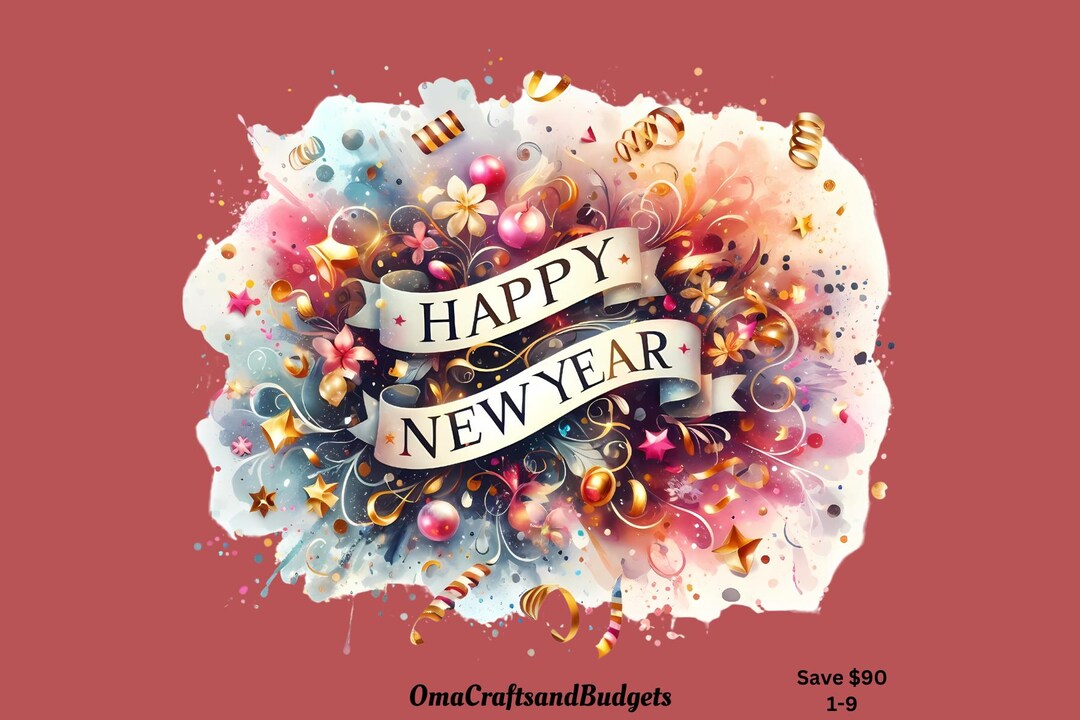 Happy New Year Scratch off Savings Challenge - Etsy