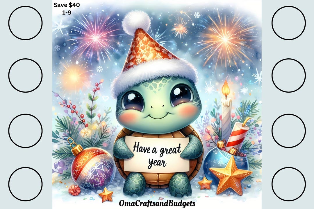 New Year Turtle Scratch Off - Etsy