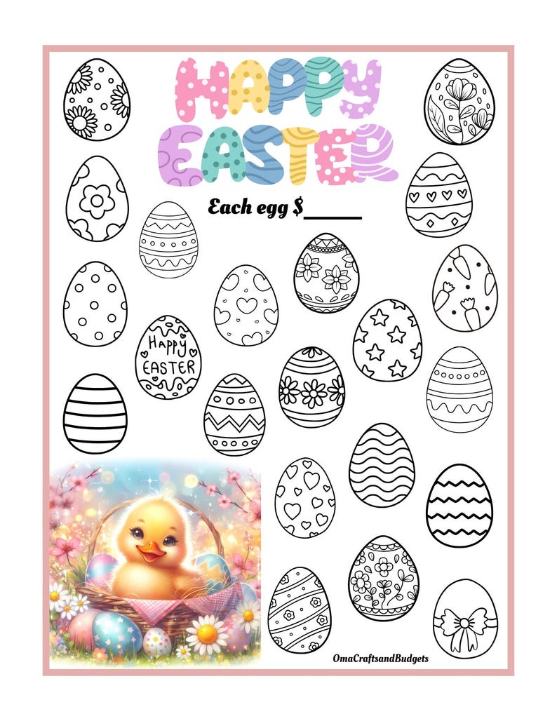Happy Easter Savings Challenge - Etsy