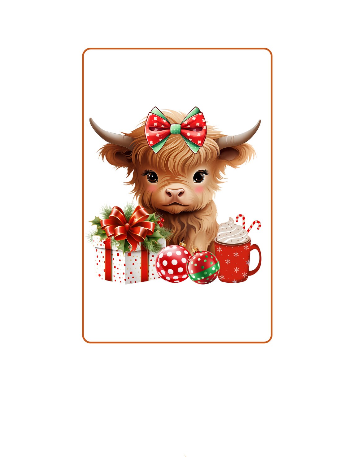 Highland Cow Mini Monday's Christmas Printable - Etsy