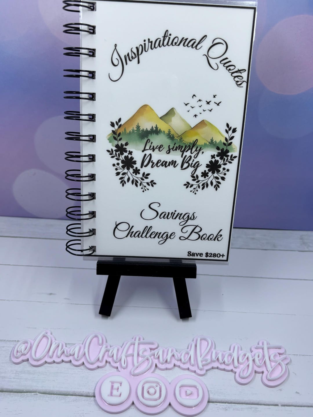 Inspirational Quotes Savings Challenge Book - Etsy