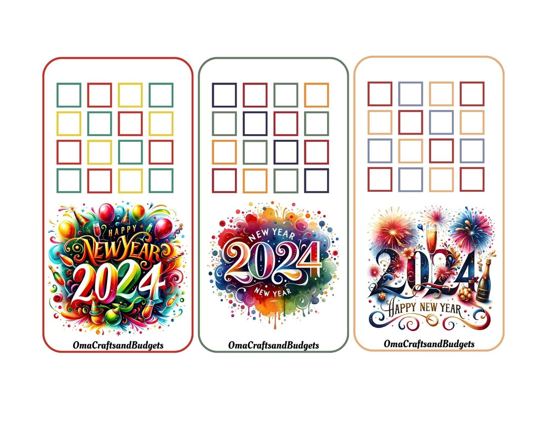 Happy New Year 2024 Mini Savings Challenges - Etsy