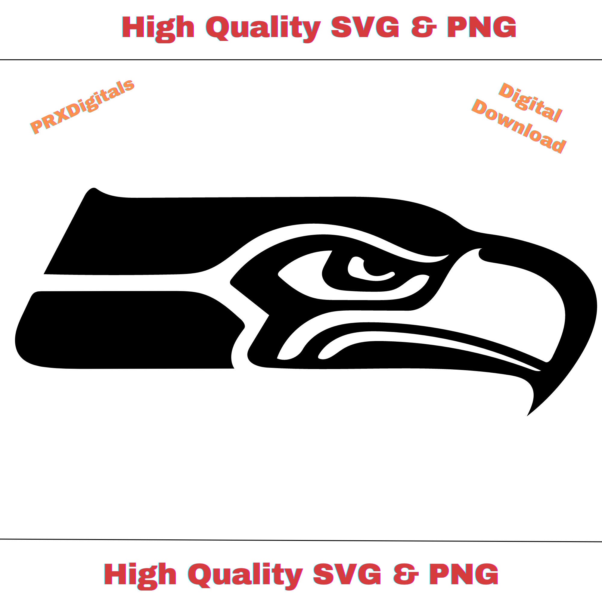 Seattle Seahawks Logo Black And White