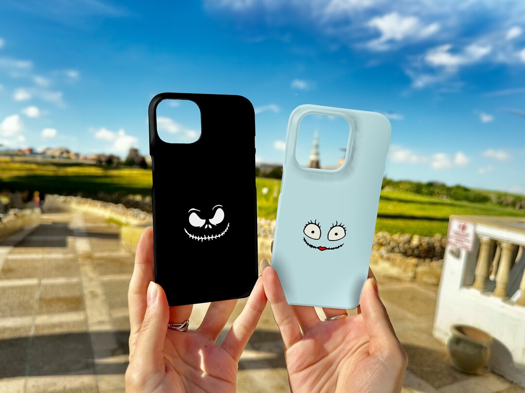Simple Skull and Face Couples Matching Personalised Phone Case for ...
