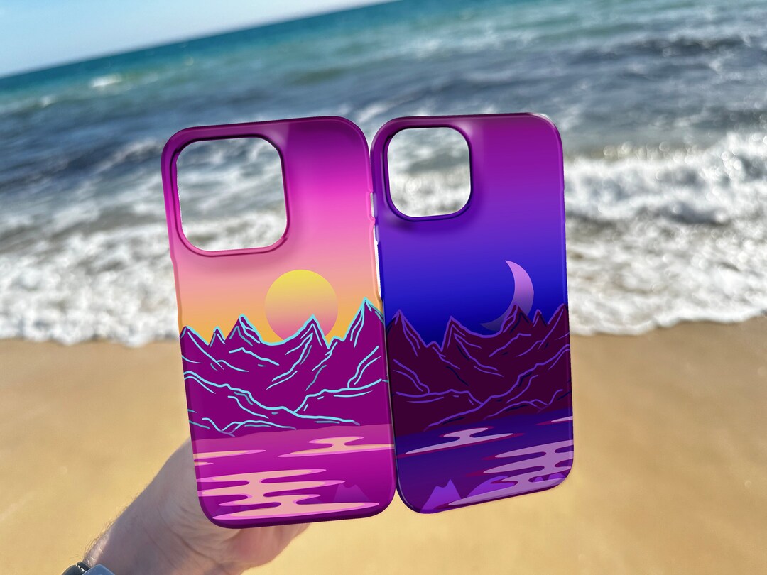 Retro Sunset Synthwave Vaporwave Nightwave Abstract Moonscape Sunscape ...