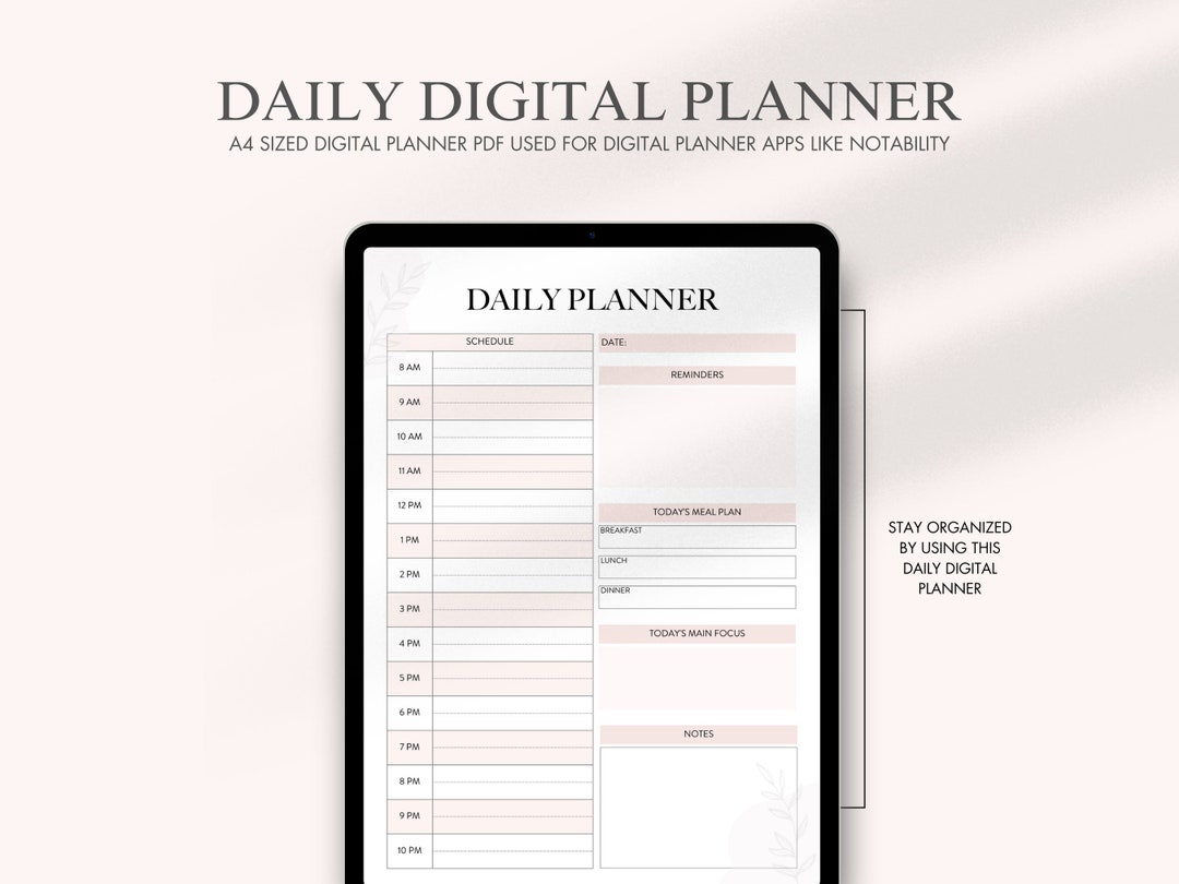Editable Daily Planner, Printable Planner, Digital Planner, to Do List ...