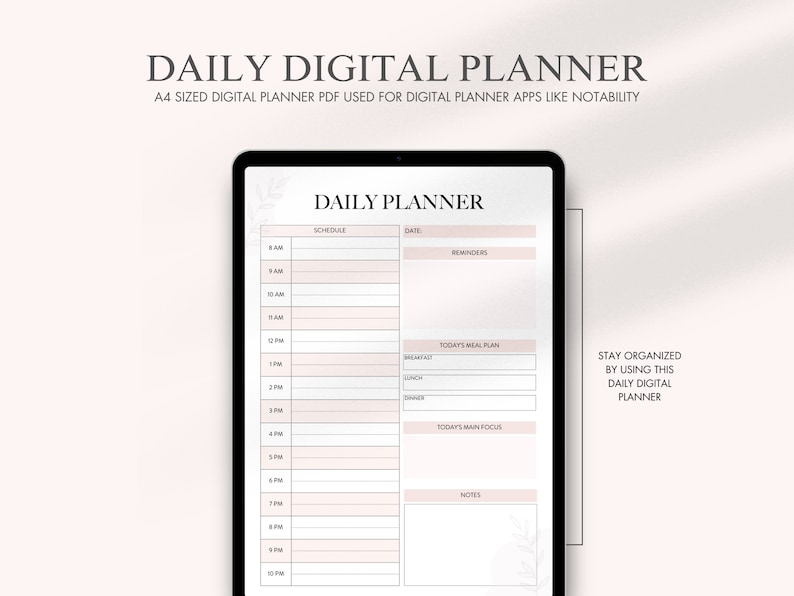 Editable Daily Planner, Printable Planner, Digital Planner, to Do List ...