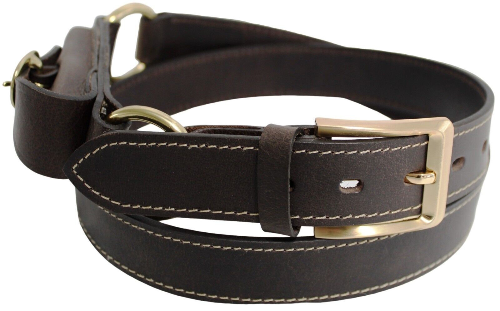 Quality Double Ring Leather Hobble Belt With Knife Pouch. Colour ...