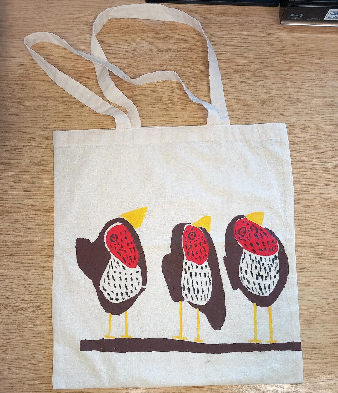 Tote Bag robin Original Design Screen Printed - Etsy
