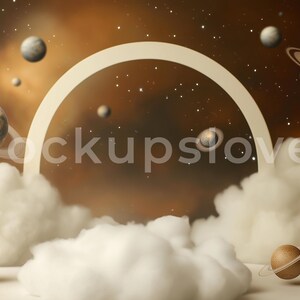 Space Newborn Background, Planet, Galaxy Digital Backdrop, Outer Space ...