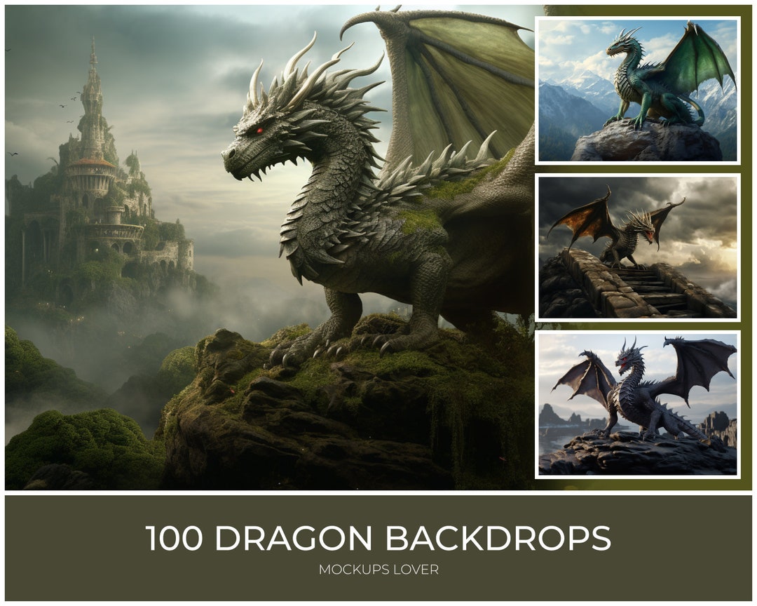 100 Dragon Digital Backdrop CG Background Dragon Mega Bundle - Etsy ...
