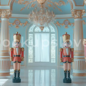 Christmas Nutcracker Digital Background, Luxury Xmas Photography ...