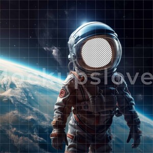 Astronaut Digital Overlay, Space Suit Photoshop Template, Spaceman ...