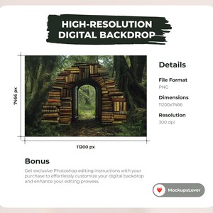 30 Back to School Digital Background, Vintage Books Backdrop, Enchanted ...