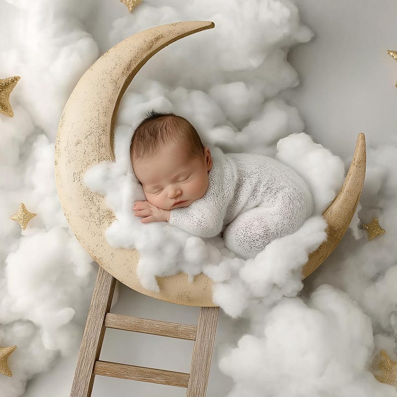 Baby Moon Art - Etsy