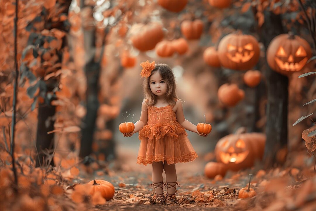 Halloween Creative Composite Digital Backdrop, Jackolantern, Halloween ...