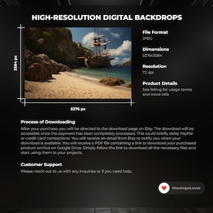 100 Pirate Themed Backdrops, Pirate Background, Pirate Mega Bundle ...